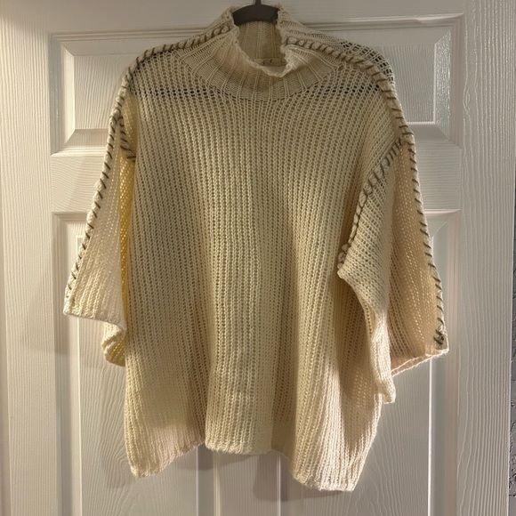 easel | Sweaters | Easel Cream Mock Neck Sweater | Poshmark
